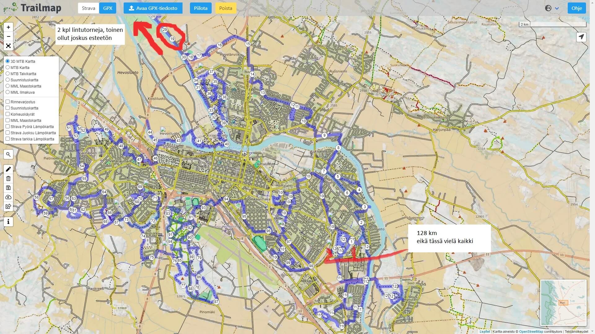Pori-Rauma-Turku maastopyörällä